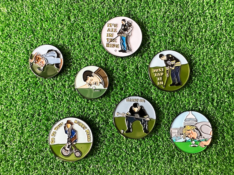 Happy Gilmore Movie Golf Ball Marker Golf Accessory - Etsy