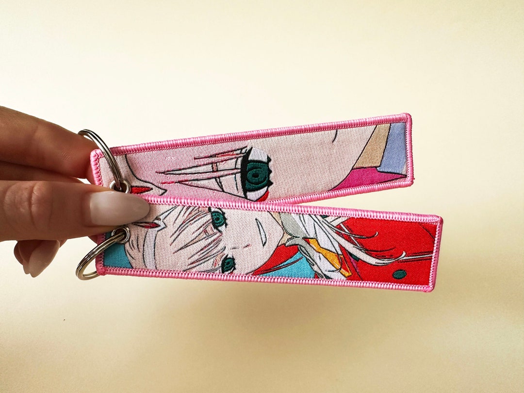 Pink Anime Key Tag, Anime Keychain, Anime Gift, Anime Jet Tag ...