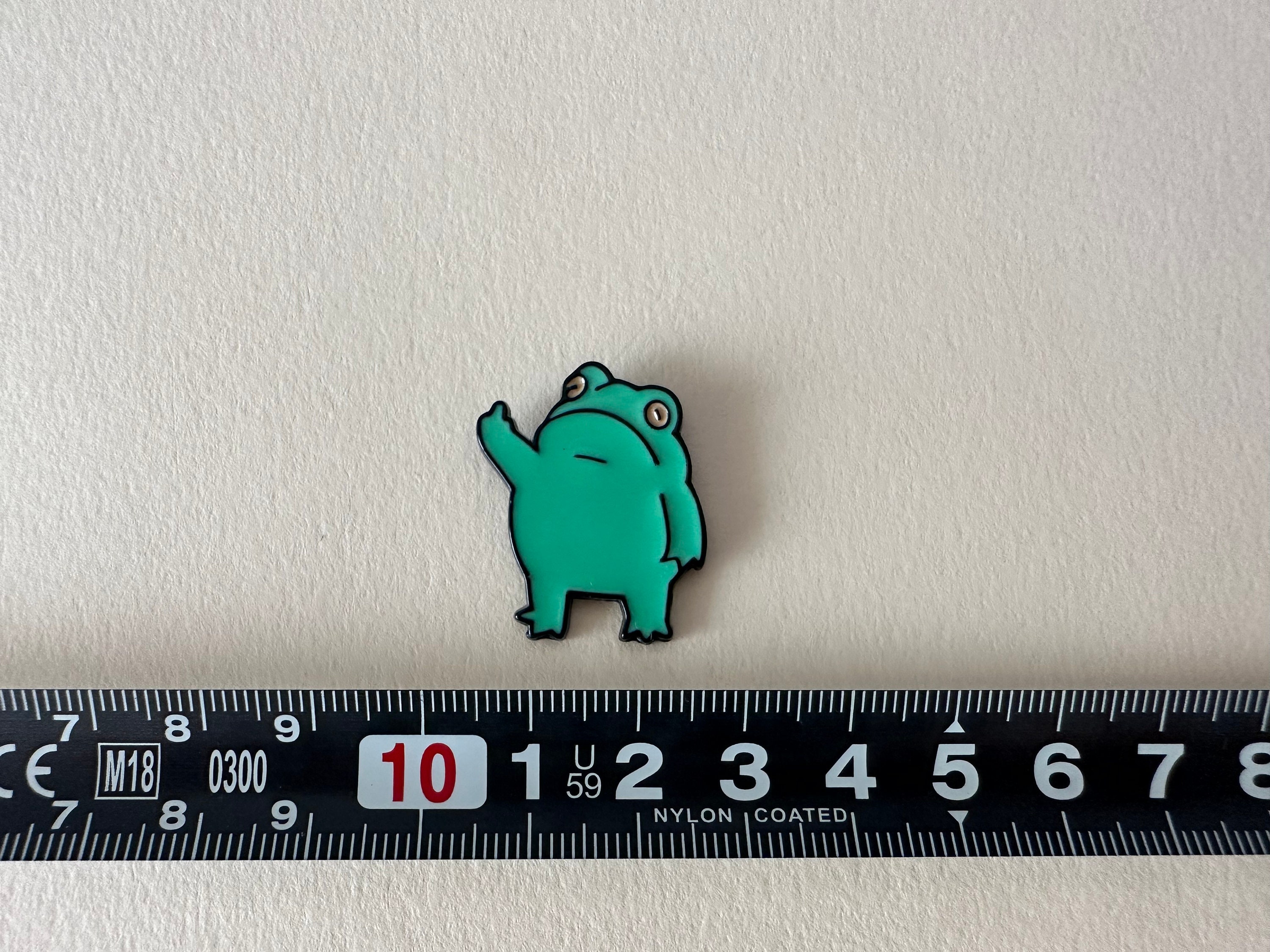 Frog Middle Finger Meme This is Fine Enamel Pin, Meme Pin, Dog Pin ...