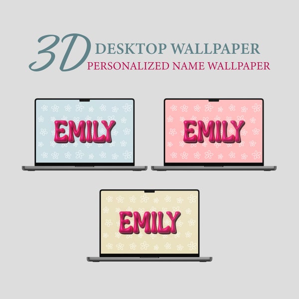 Personalized Name Wallpaper - Etsy