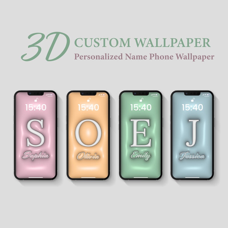 Personalized Name Wallpaper - Etsy