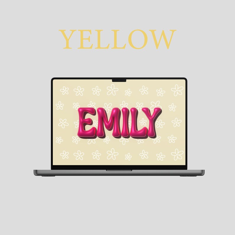 3D Desktop Wallpaper, 3D Personalized Name Wallpaper, MacBook Wallpaper ...