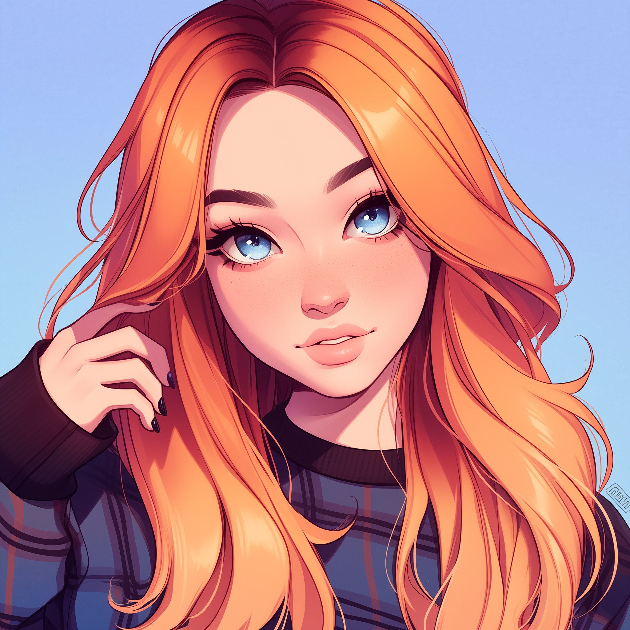 Custom Anime Portrait Perfect Gift for Anime Fans, Closeup Customized ...