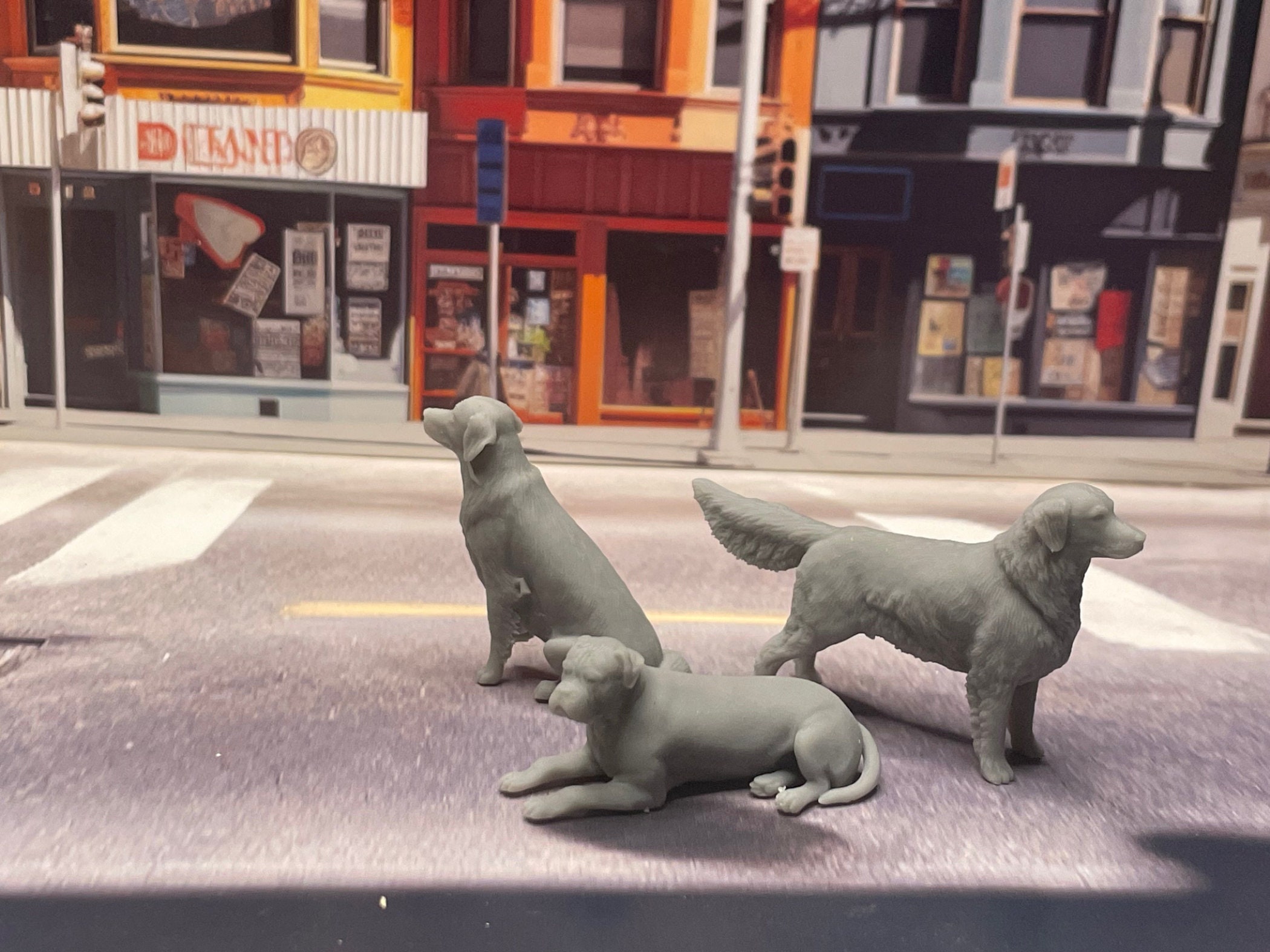 G Scale Figures Dog Breed G Scale Model Railroad Size Miniature Model ...