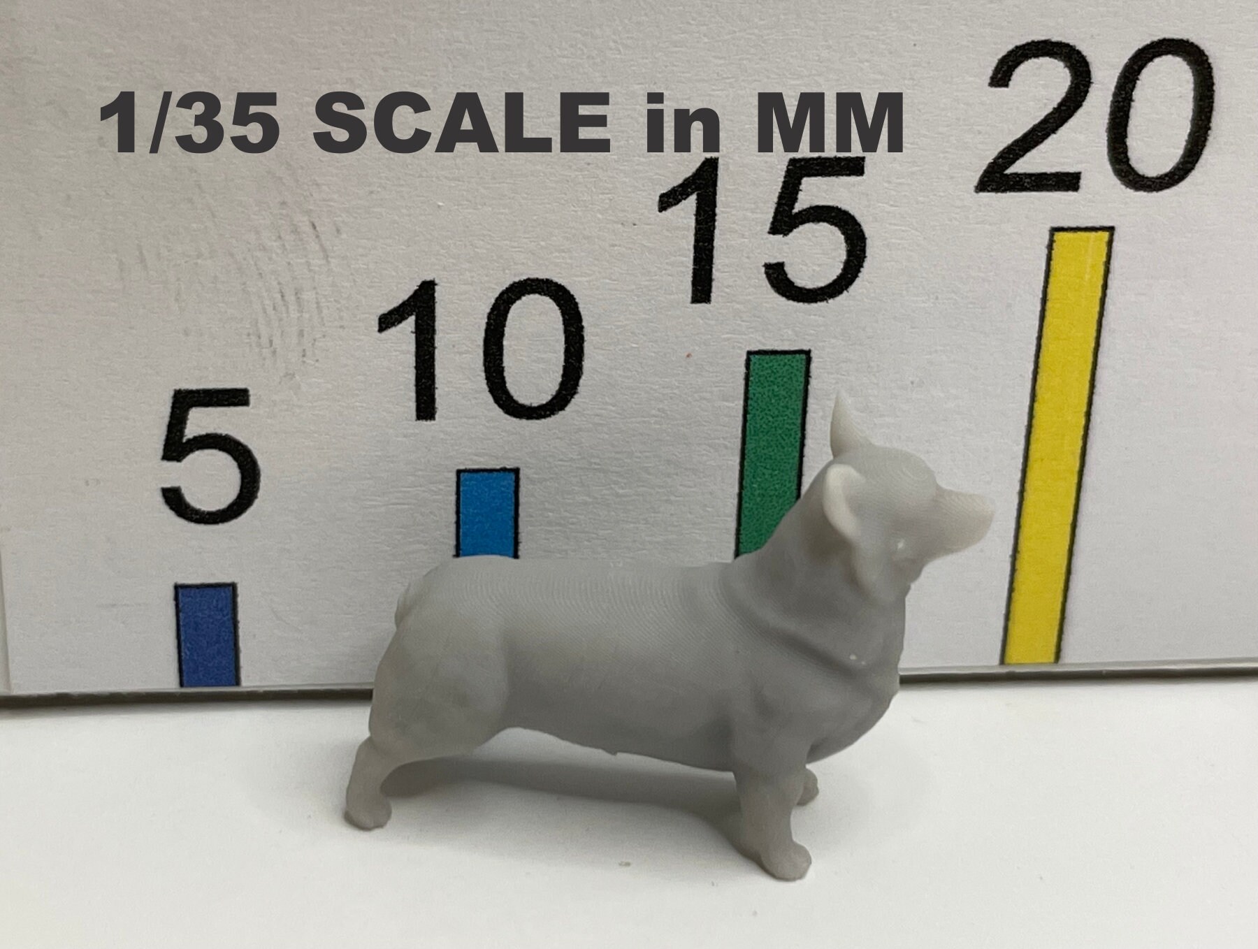 Corgi Dog Breed Scale Model Dollhouse Miniature Railroad Model 3D ...