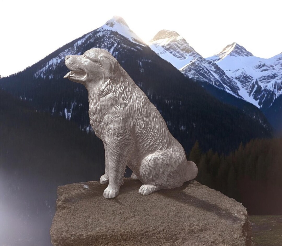 Great Pyrenees 3D Printed Model for Diorama or Railroad Display or ...