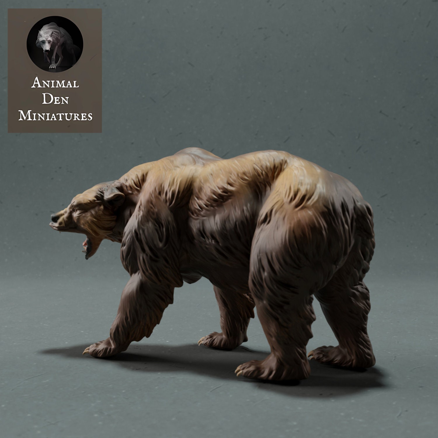 Grizzly Bear Scale Model Dollhouse Miniature Railroad Model 3D Printed ...