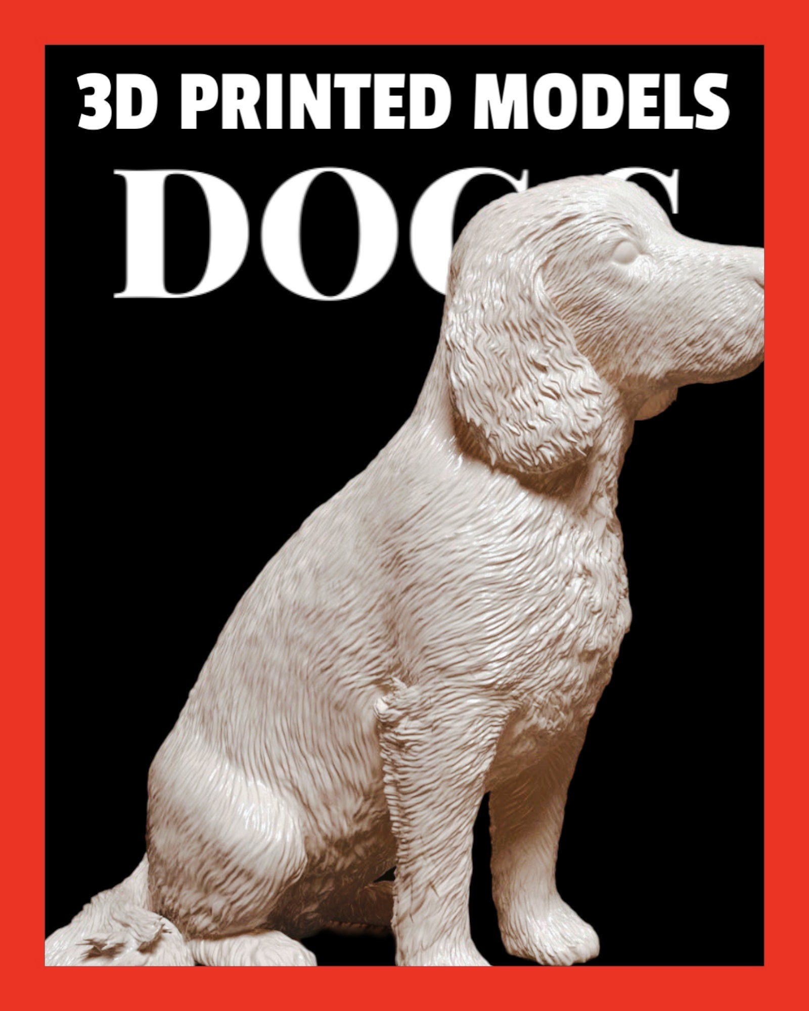 Cocker Spaniel Scale Model Dollhouse Miniature Railroad Model 3D ...