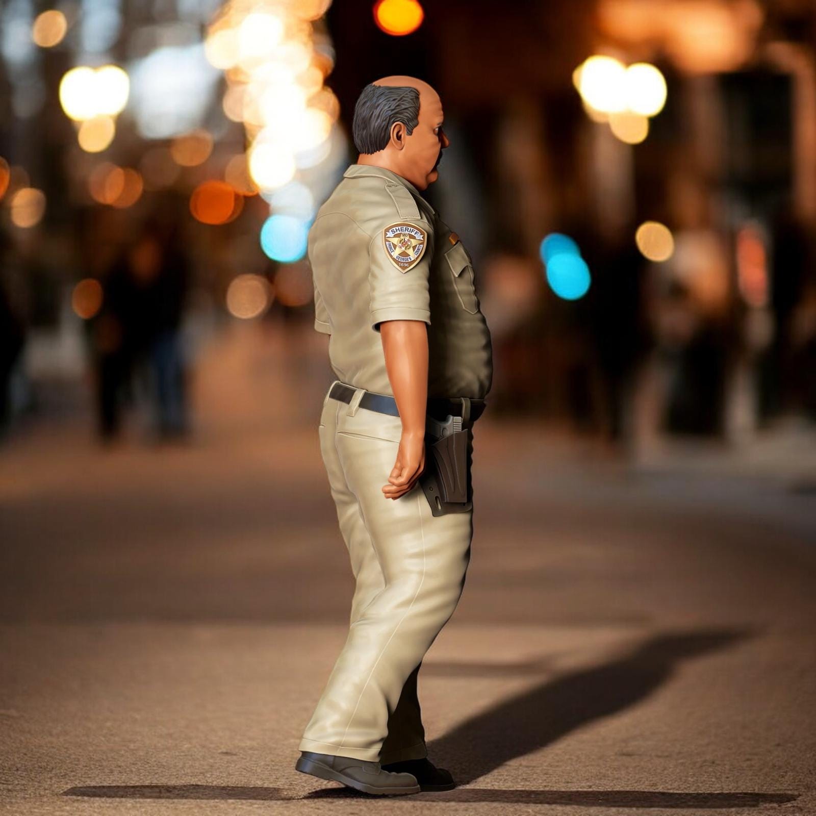 Sheriff Figure Resin 3d Printed, Unpainted, Model RR Diorama Cop LEO ...