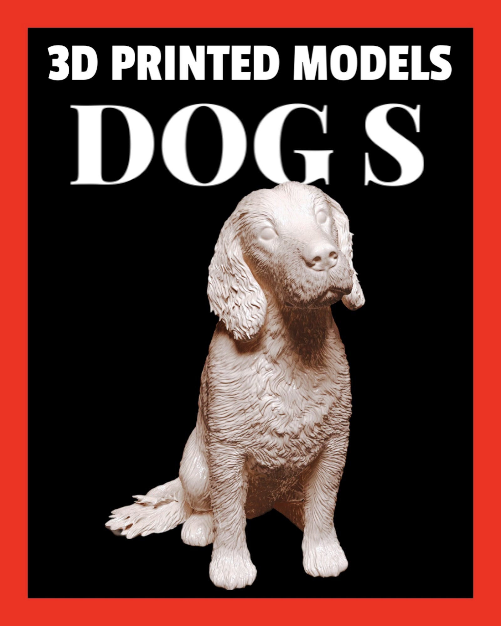 Cocker Spaniel Scale Model Dollhouse Miniature Railroad Model 3D ...