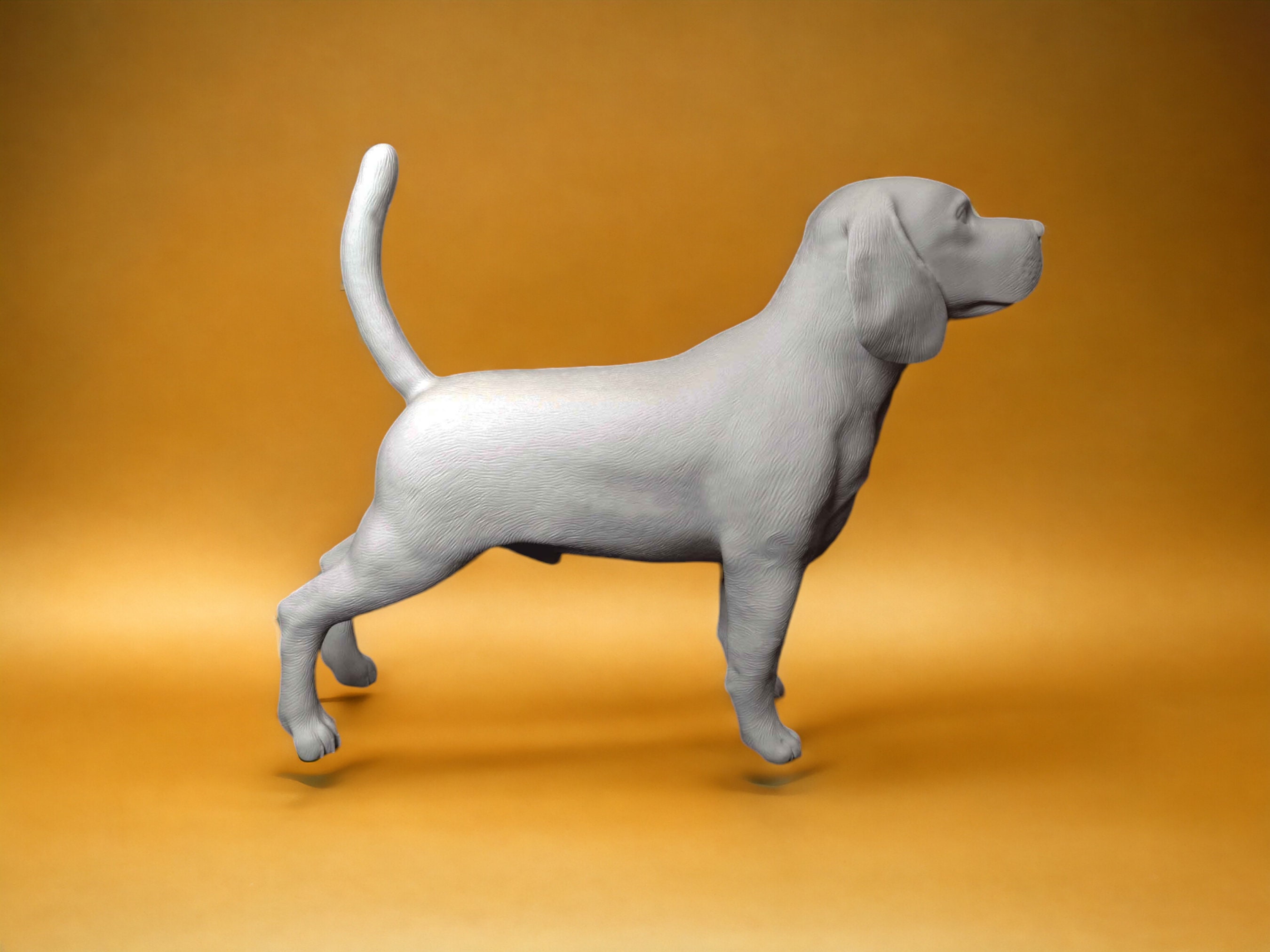 Beagle Dog Breed Scale Model Dollhouse Miniature Railroad Model 3D ...