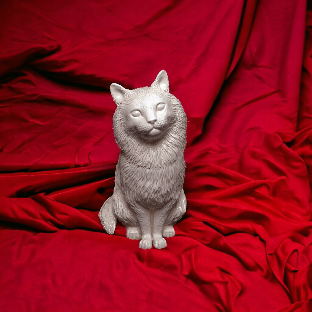 Cat Scale Model Dollhouse Miniature Railroad Model 3D Printed Feline ...