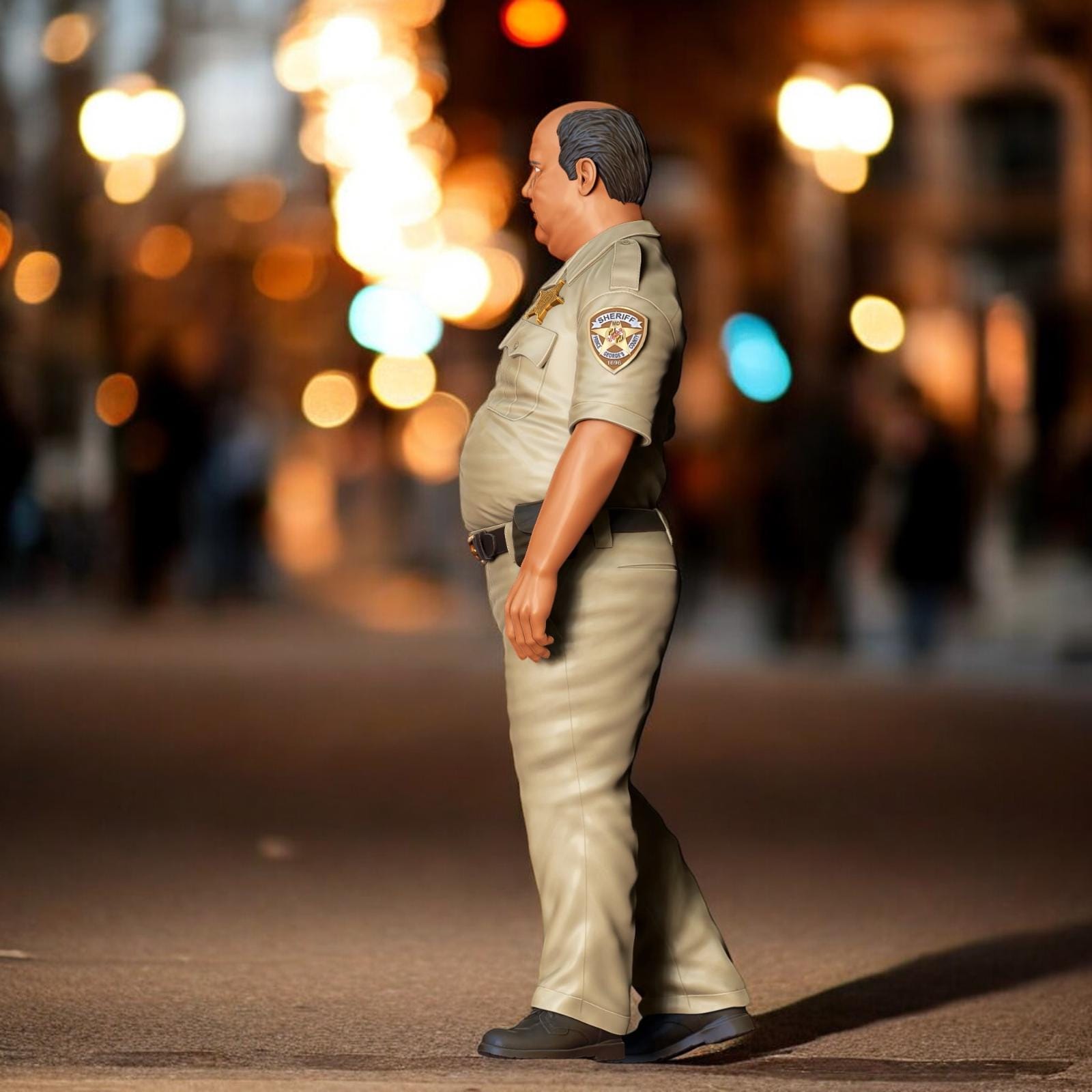 Sheriff Figure Resin 3d Printed, Unpainted, Model RR Diorama Cop LEO ...