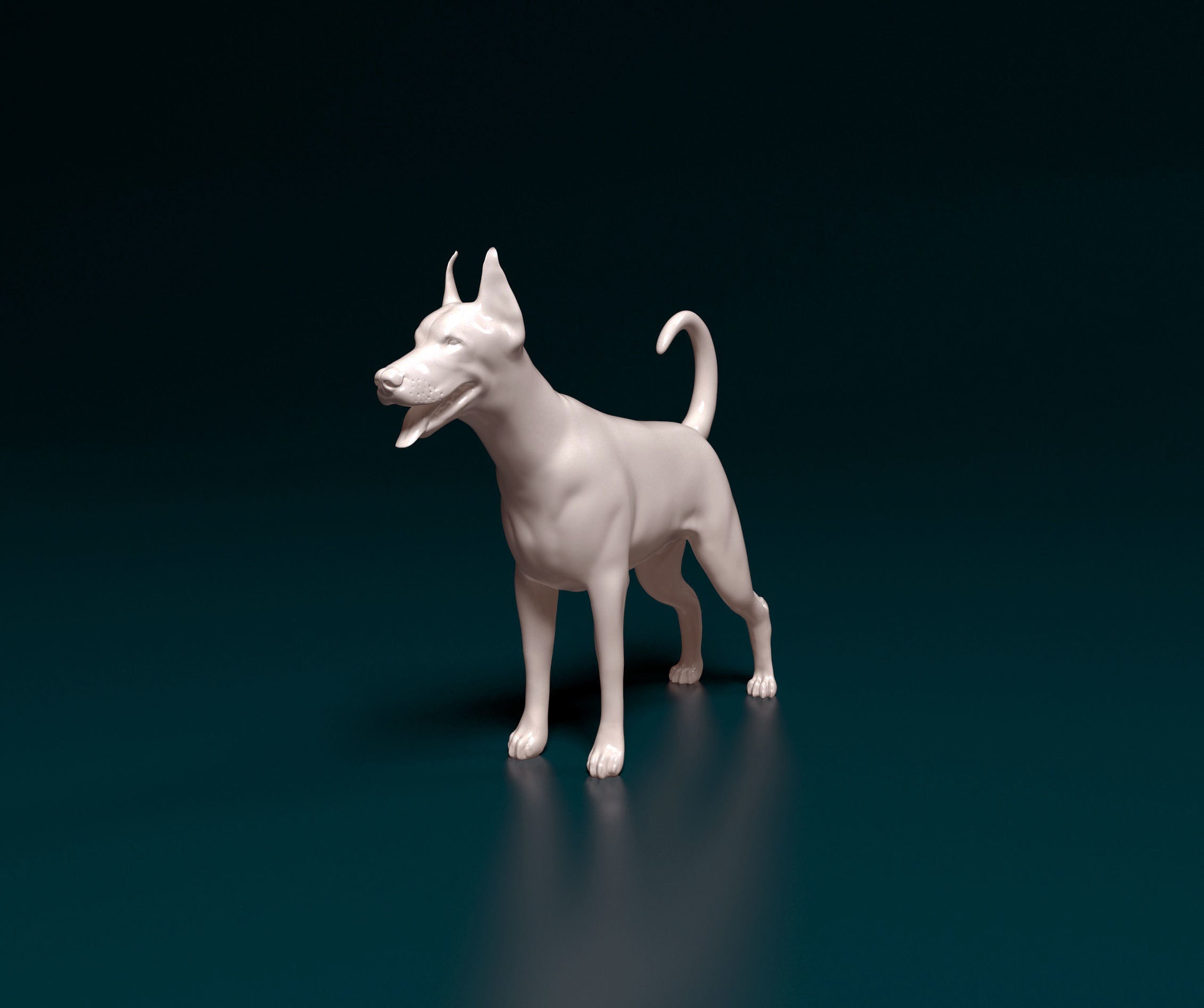 Doberman Pincher Scale Model Dollhouse Miniature Railroad Model 3D ...