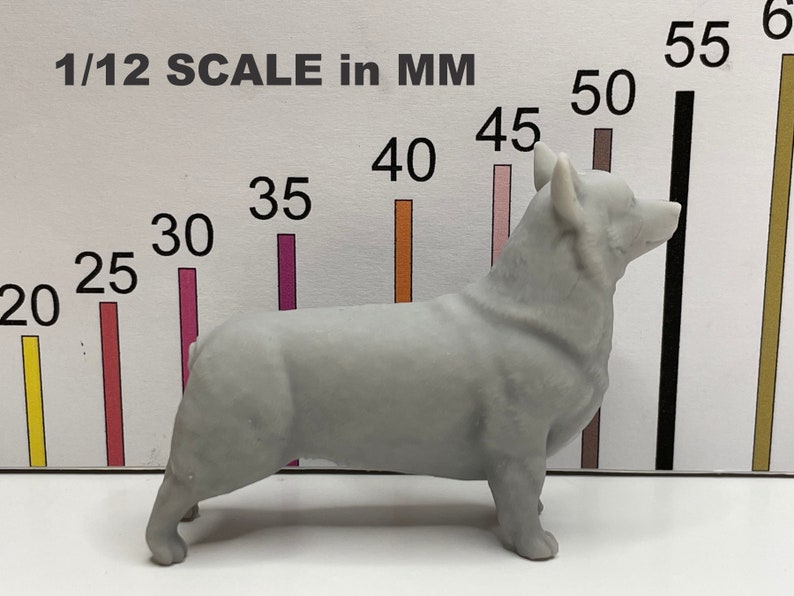 Corgi Dog Breed Scale Model Dollhouse Miniature Railroad Model 3D ...