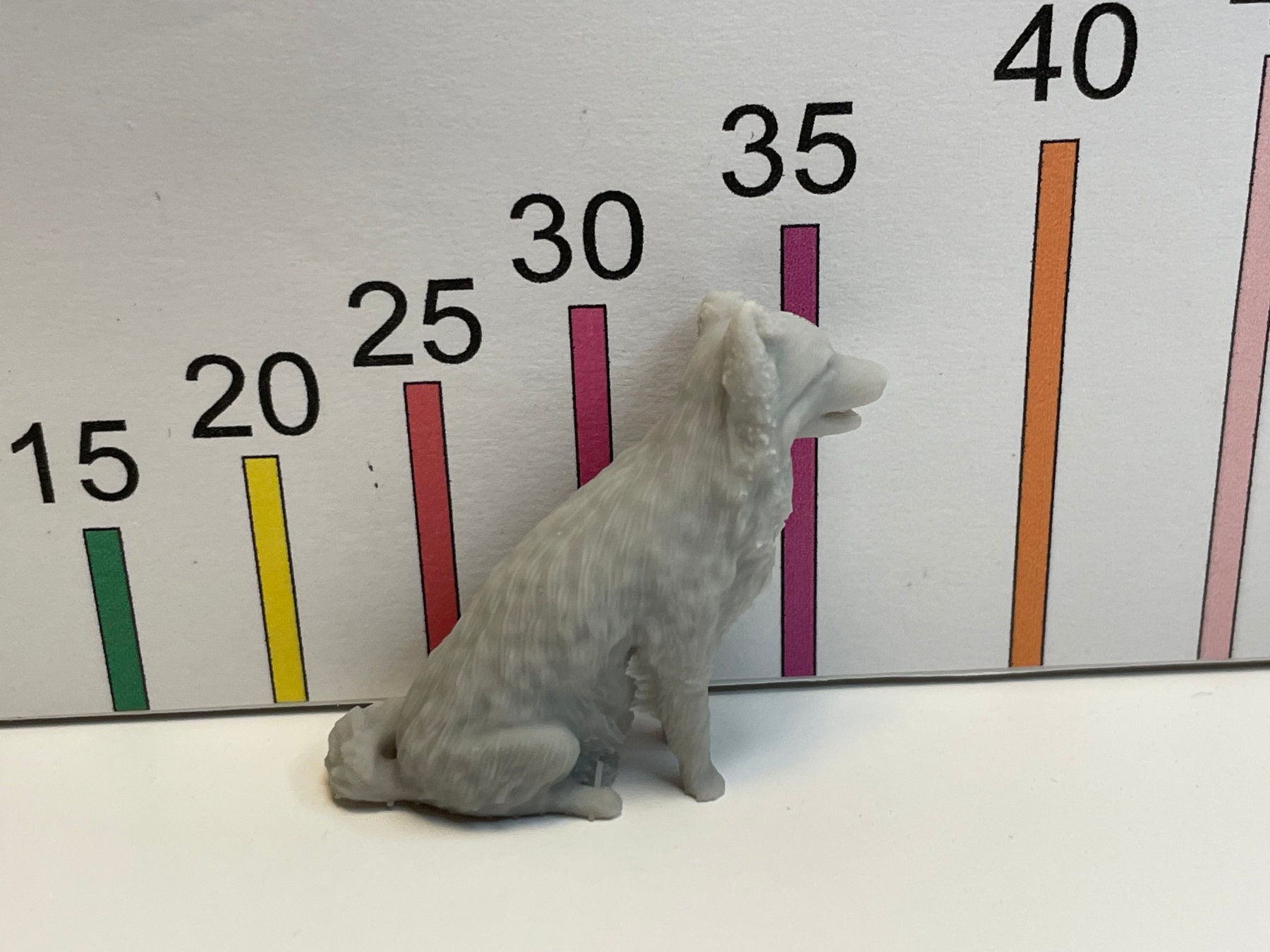 Border Collie Scale Model Dollhouse Miniature Railroad Model 3D Printed ...