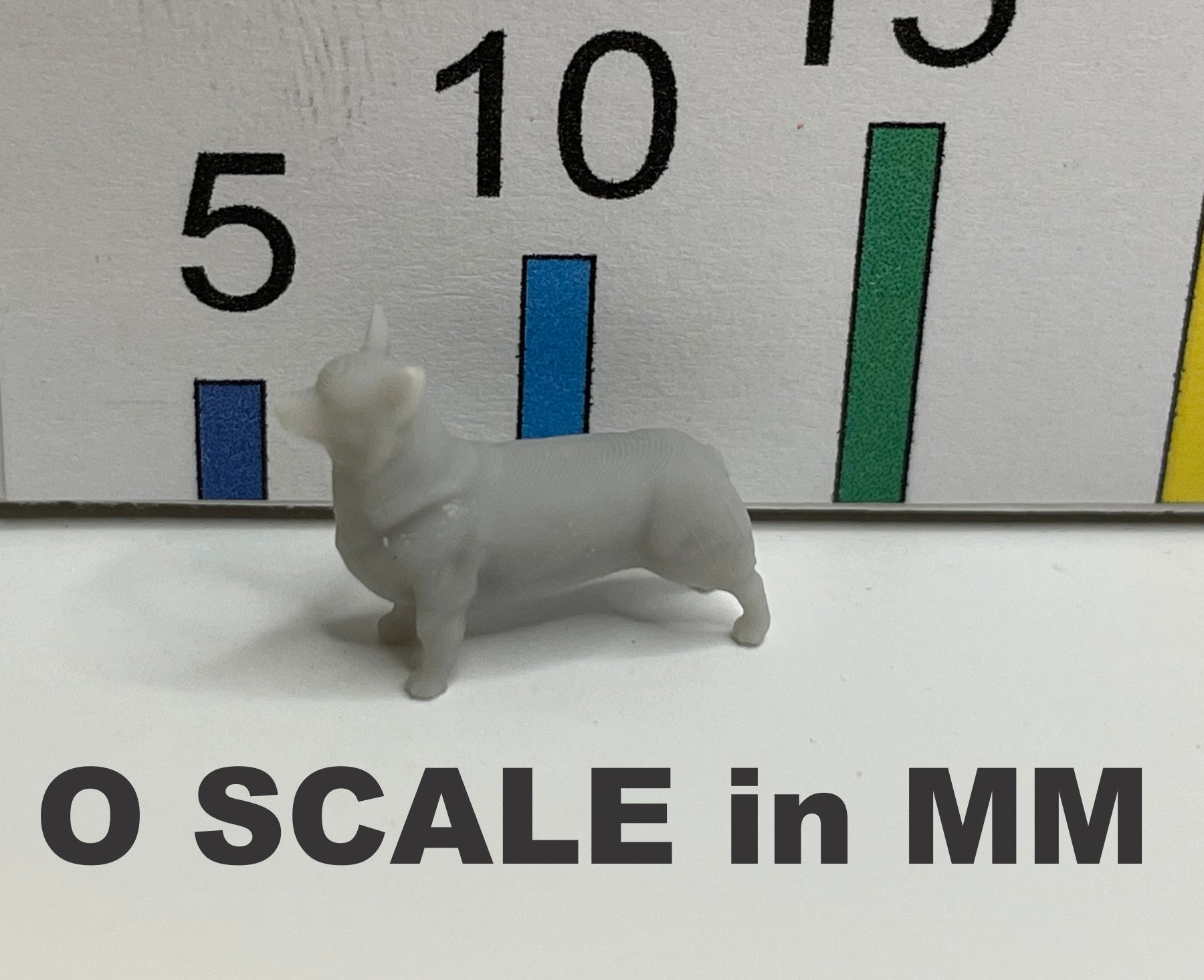 Corgi Dog Breed Scale Model Dollhouse Miniature Railroad Model 3D ...