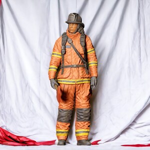 Firefighter With Ax Resin 3d Printed Unpainted First Responder Fireman ...