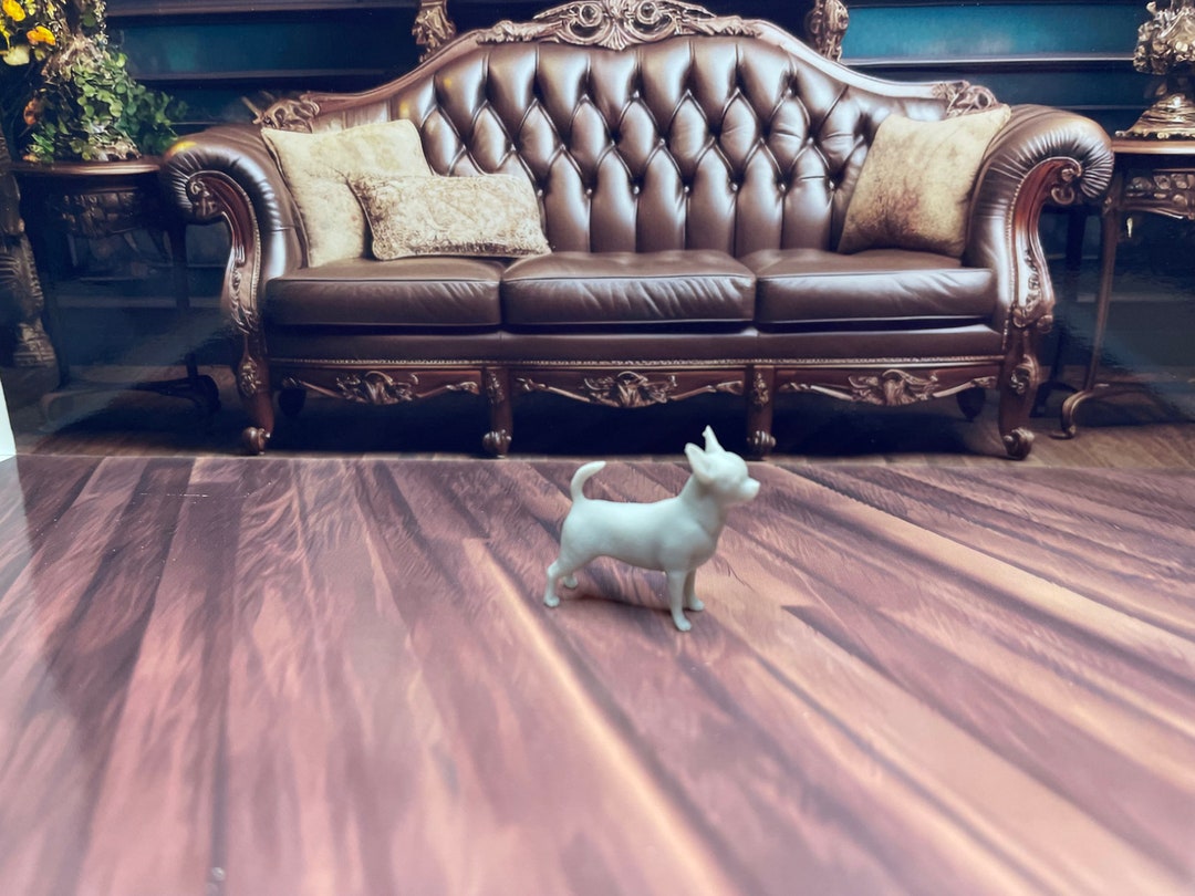 Chihuahua Scale Model Dollhouse Miniature Model 3D Printed Dog Animal ...