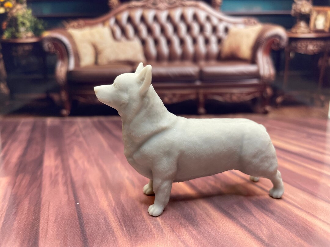 Corgi Dog Breed Scale Model Dollhouse Miniature Railroad Model 3D ...