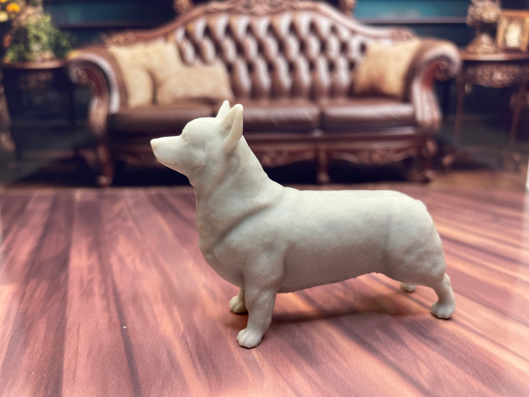 Corgi Dog Breed Scale Model Dollhouse Miniature Railroad Model 3D ...