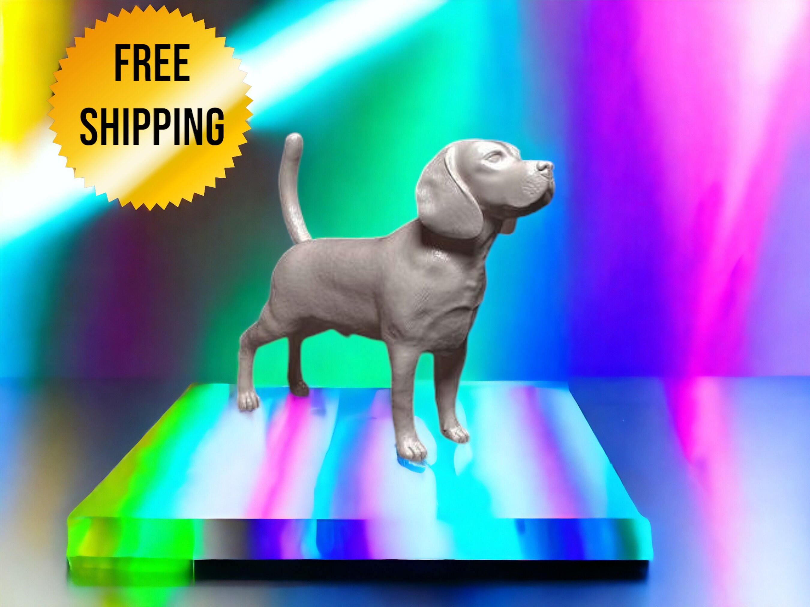 Beagle Dog Breed Scale Model Dollhouse Miniature Railroad Model 3D ...