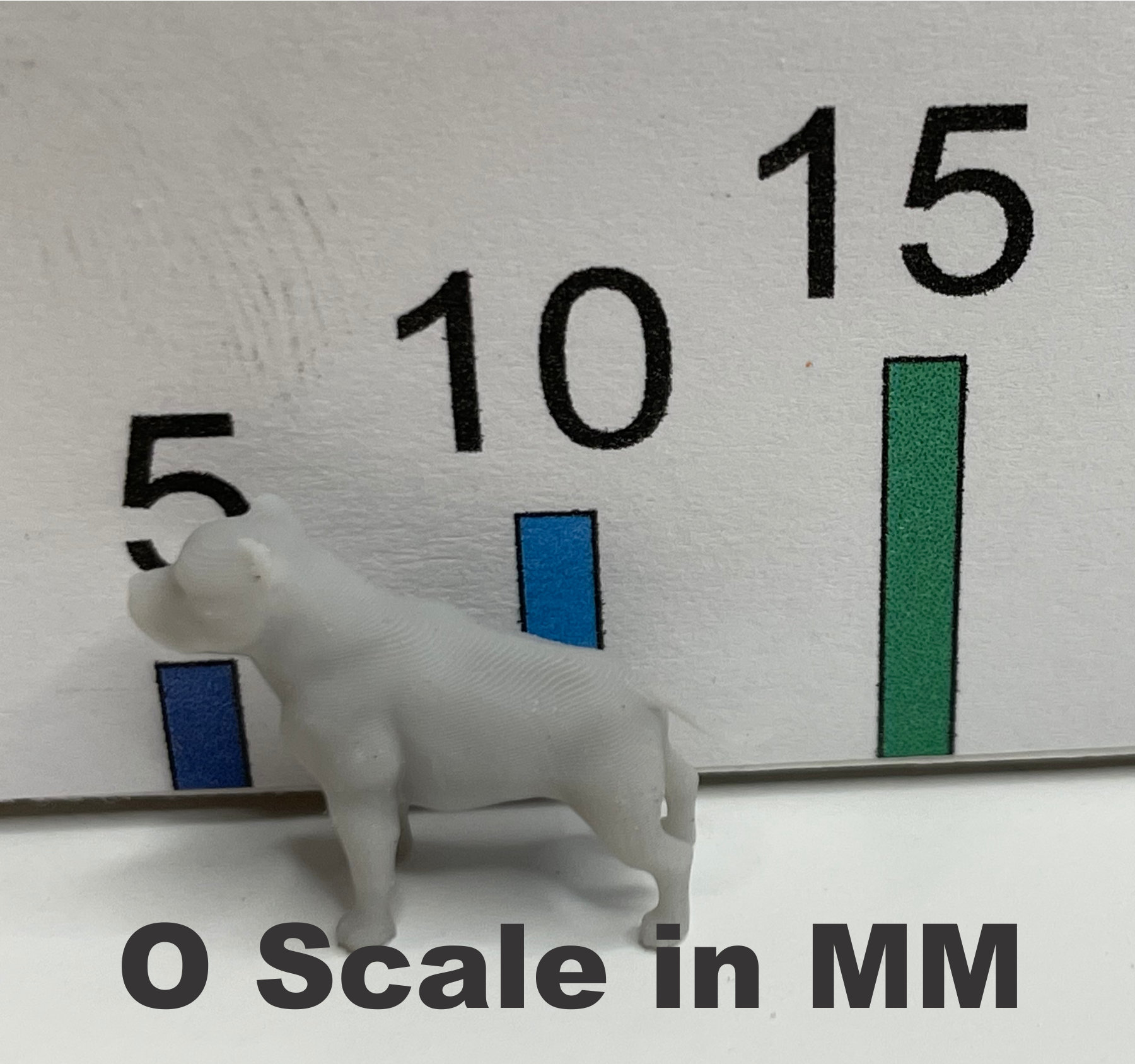 Pit Bull Scale Model Dollhouse Miniature Railroad Model 3D Printed Dog ...