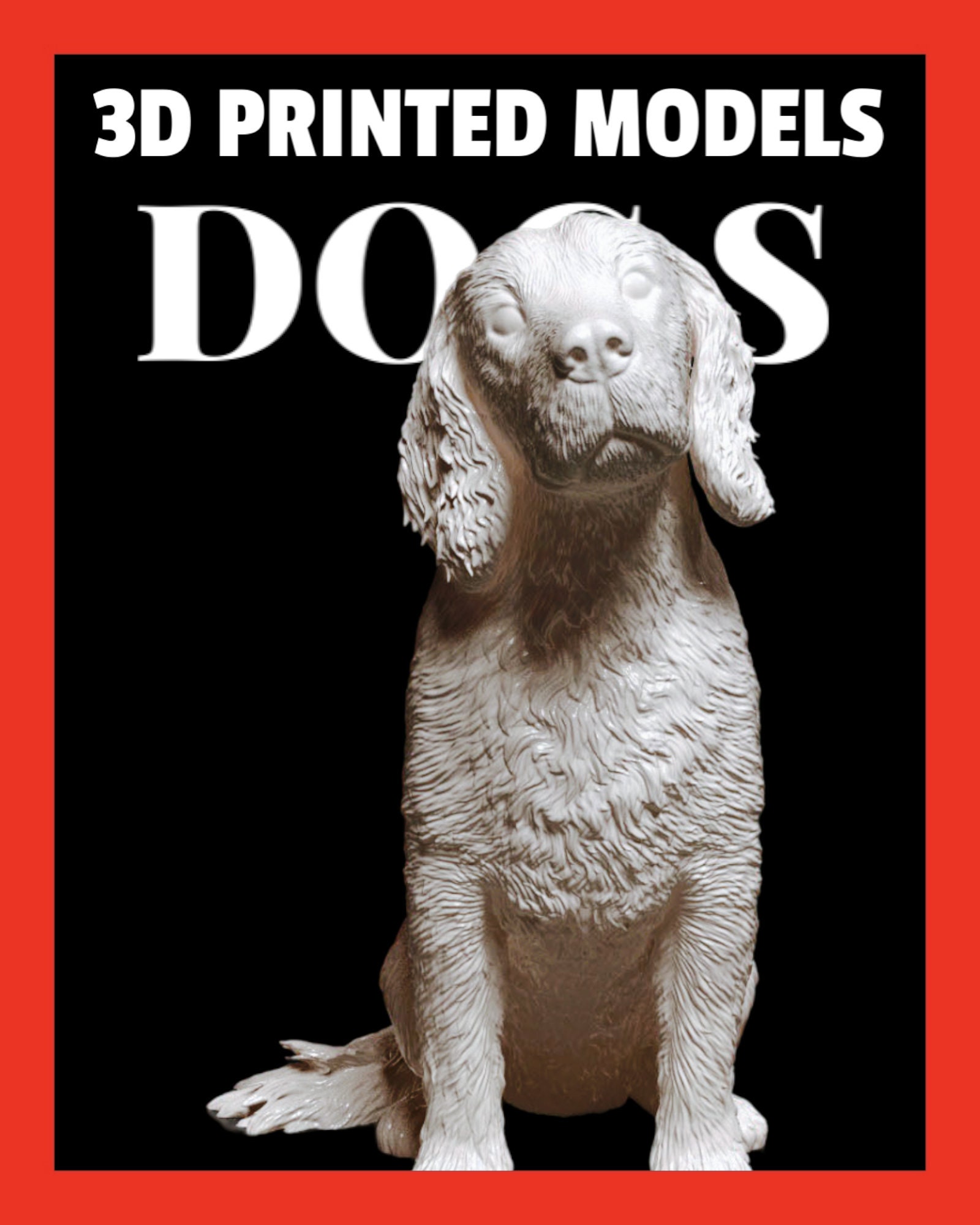 Cocker Spaniel Scale Model Dollhouse Miniature Railroad Model 3D ...