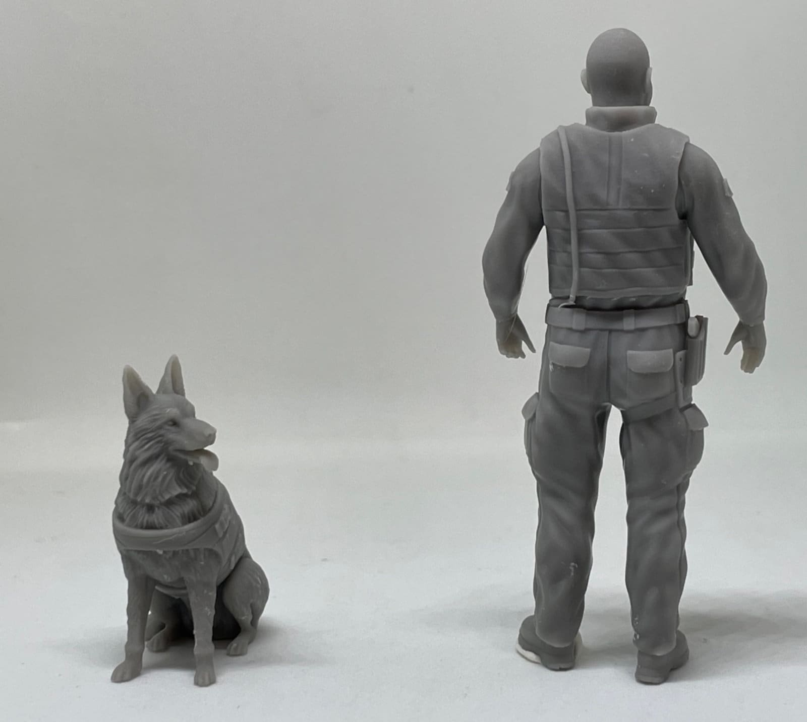 K9 Officer and Police Dog Resin 3d Printed, Unpainted, Police Dog ...