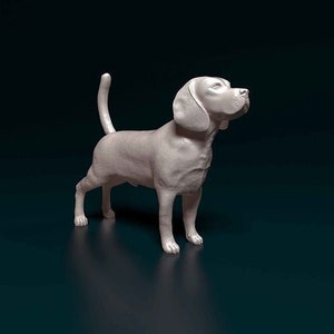 Beagle Dog Breed Scale Model Dollhouse Miniature Railroad Model 3D ...