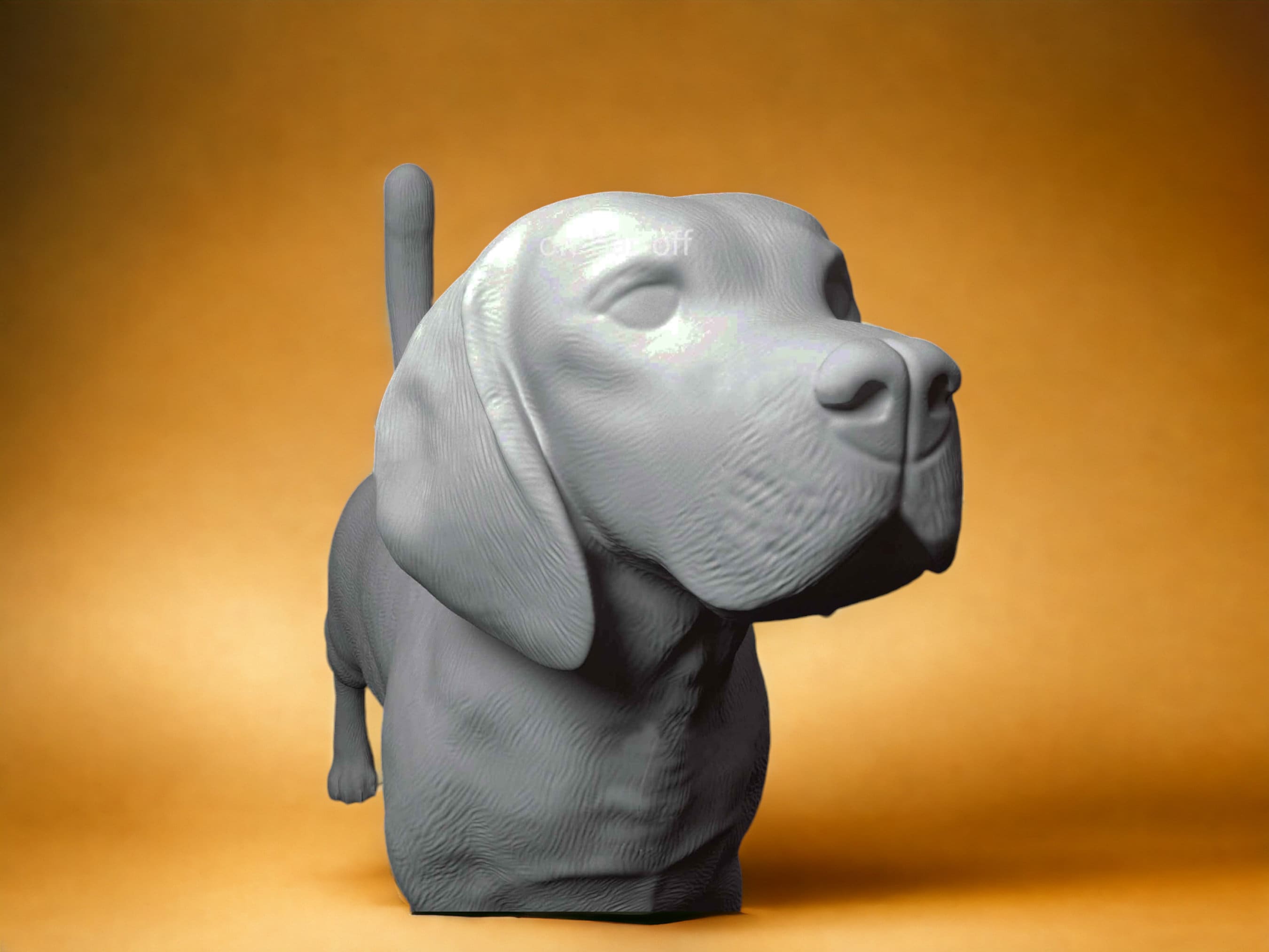 Beagle Dog Breed Scale Model Dollhouse Miniature Railroad Model 3D ...