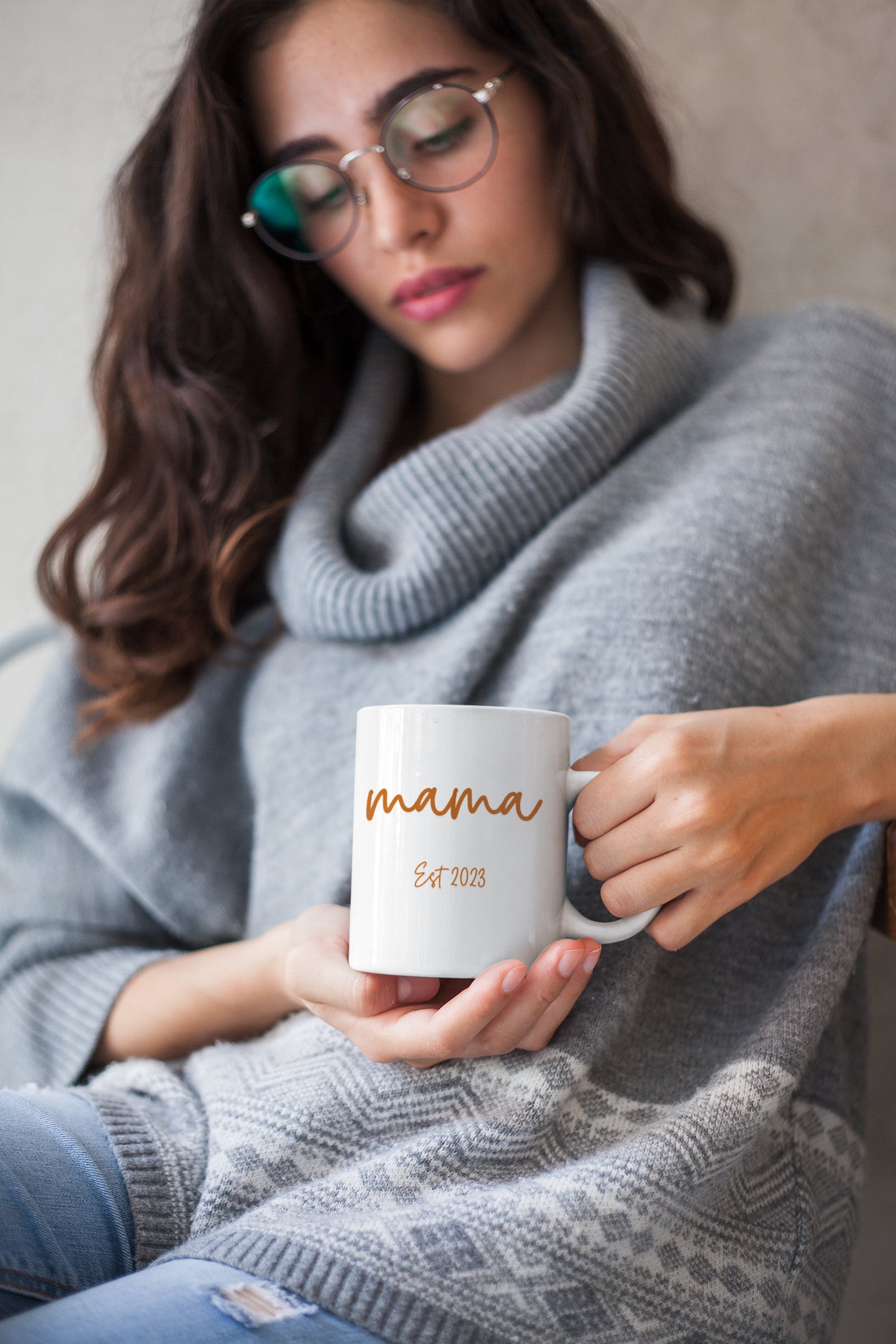 Gift for a New Mama Est 2023 Ceramic Coffee Mug, Mama to Be Mug, Gift ...