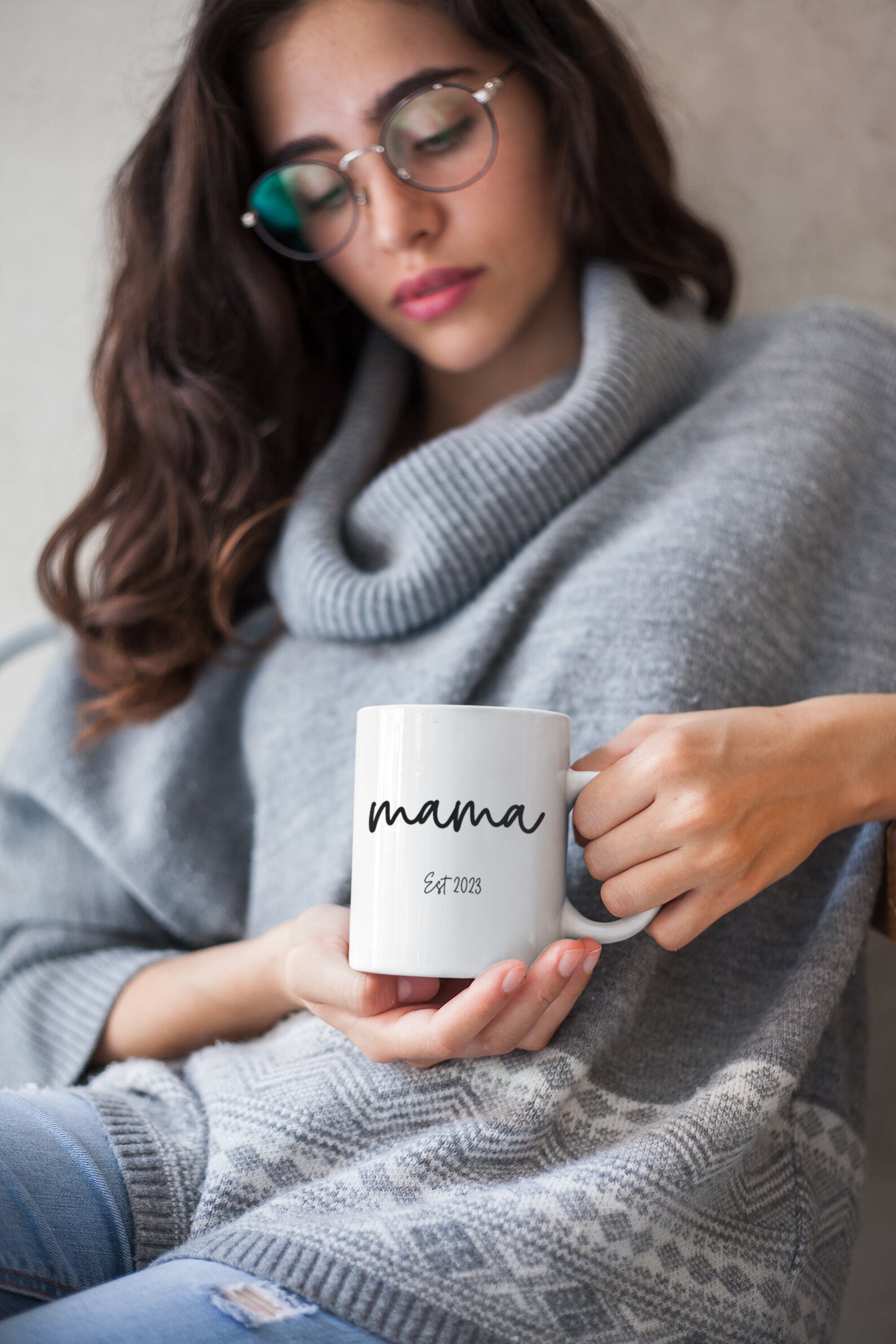 Gift for a New Mama Est 2023 Ceramic Coffee Mug, Mama to Be Mug, Gift ...