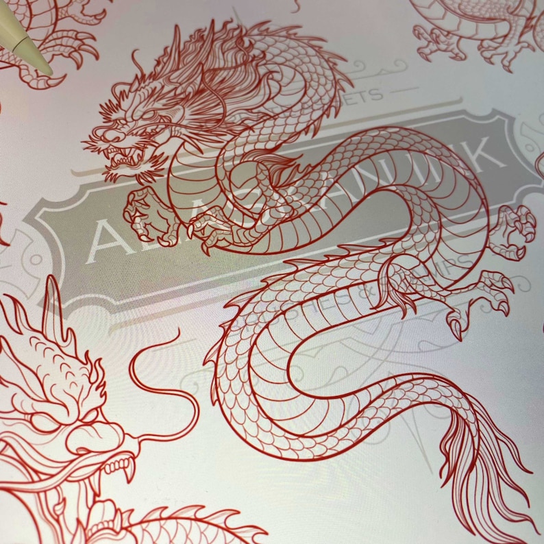 Dragon Procreate Brushes Volume 1 - Procreate Brushset for iPad - Etsy