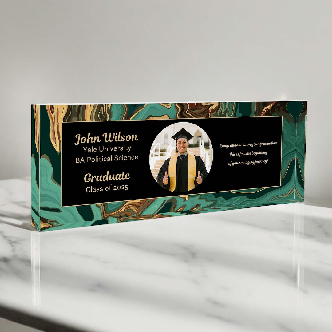 Personalized Graduate Plaque, Graduation Plaque, Congratulations Gift ...