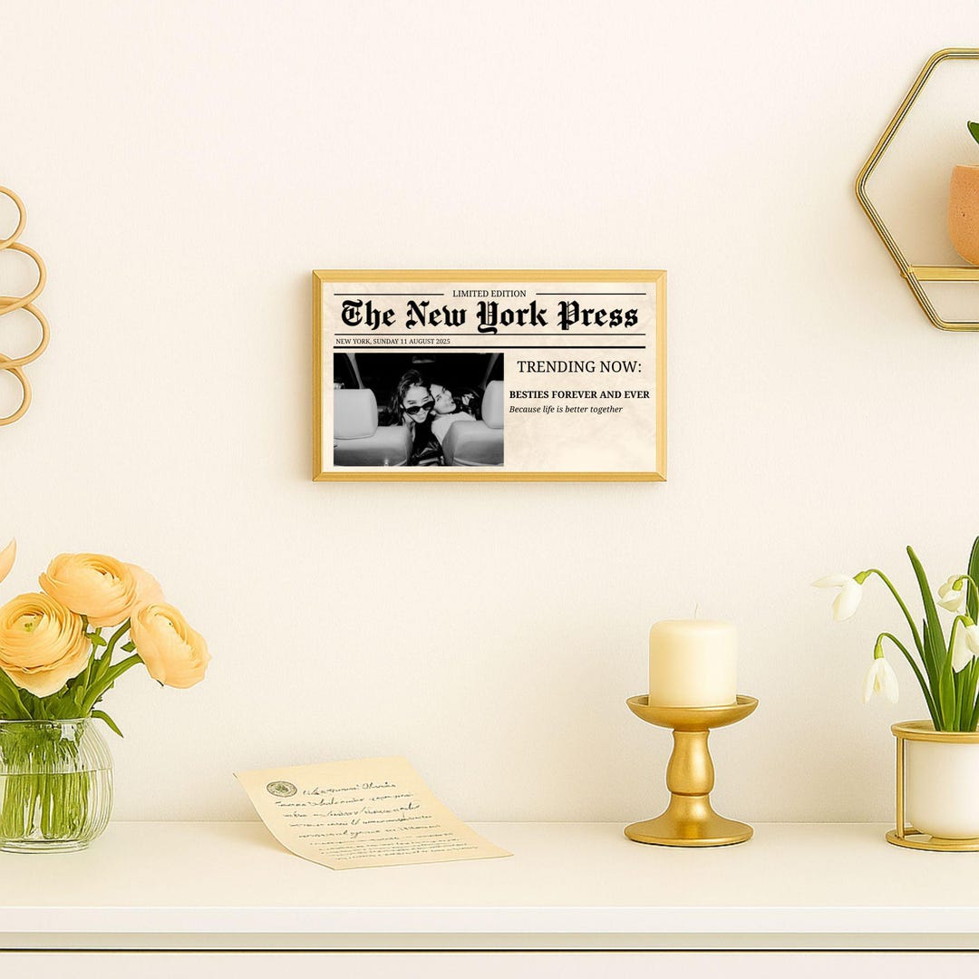 Custom Friendship Wall Art, Custom Wood Frame, College Dorm, Gift for ...
