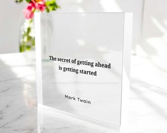 Custom Quote Acrylic Plaque, Personalized Quote Sign, Motivational ...