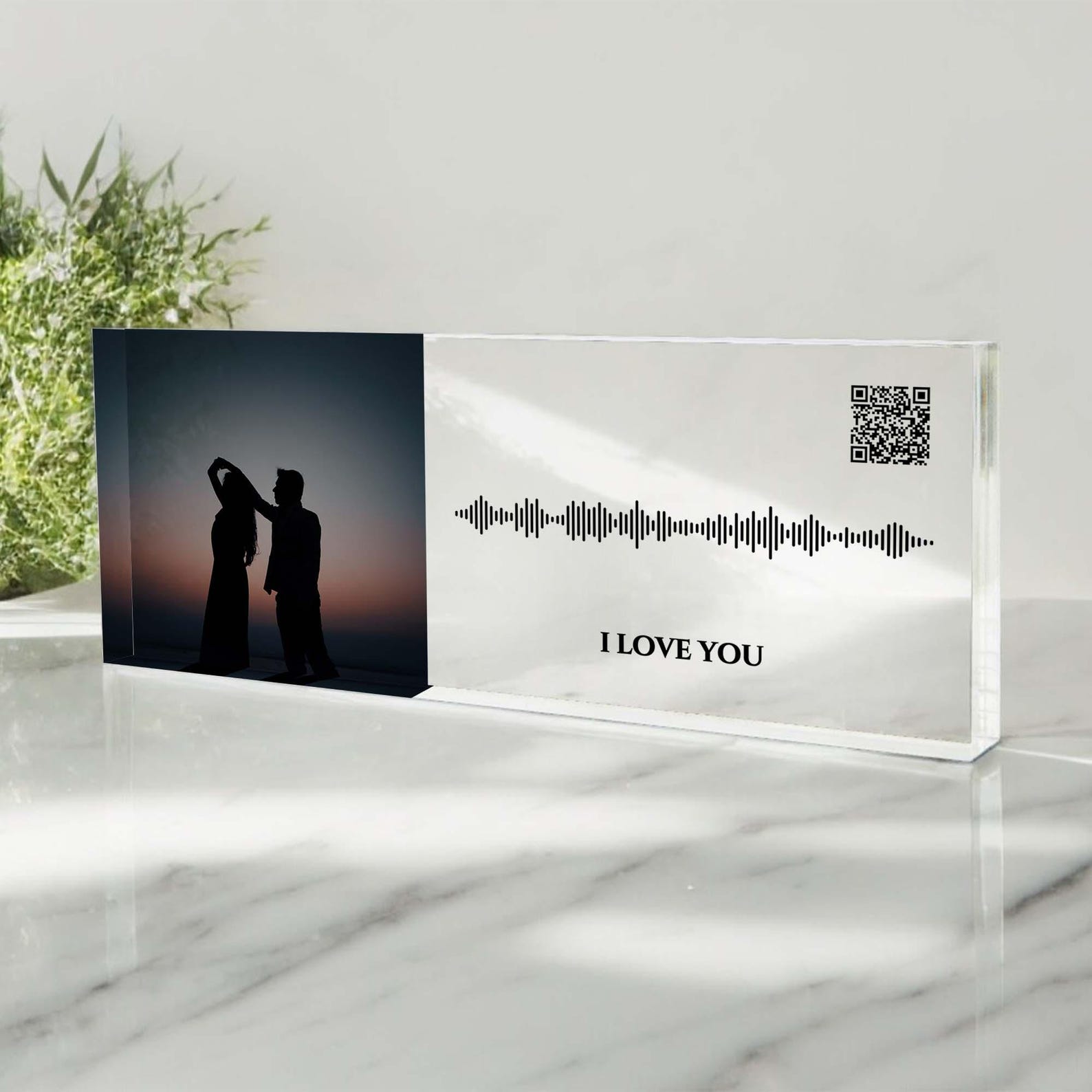 Soundwave Art QR Code, Song Plaque CUSTOM, Sound Wave With QR Code, Dad ...