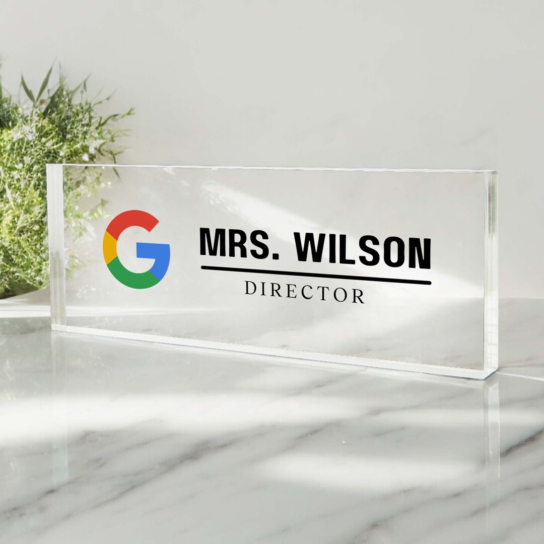 Custom Logo Name Plate, Custom Office Nameplate, Custom Name Sign ...