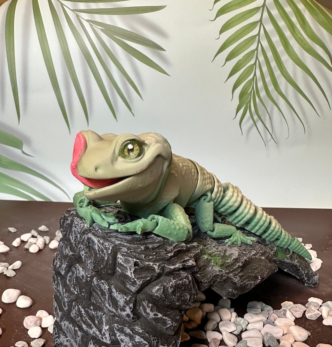 Articulated Gecko-cute Flexi Fidget Toy 3d Printedmatmire - Etsy