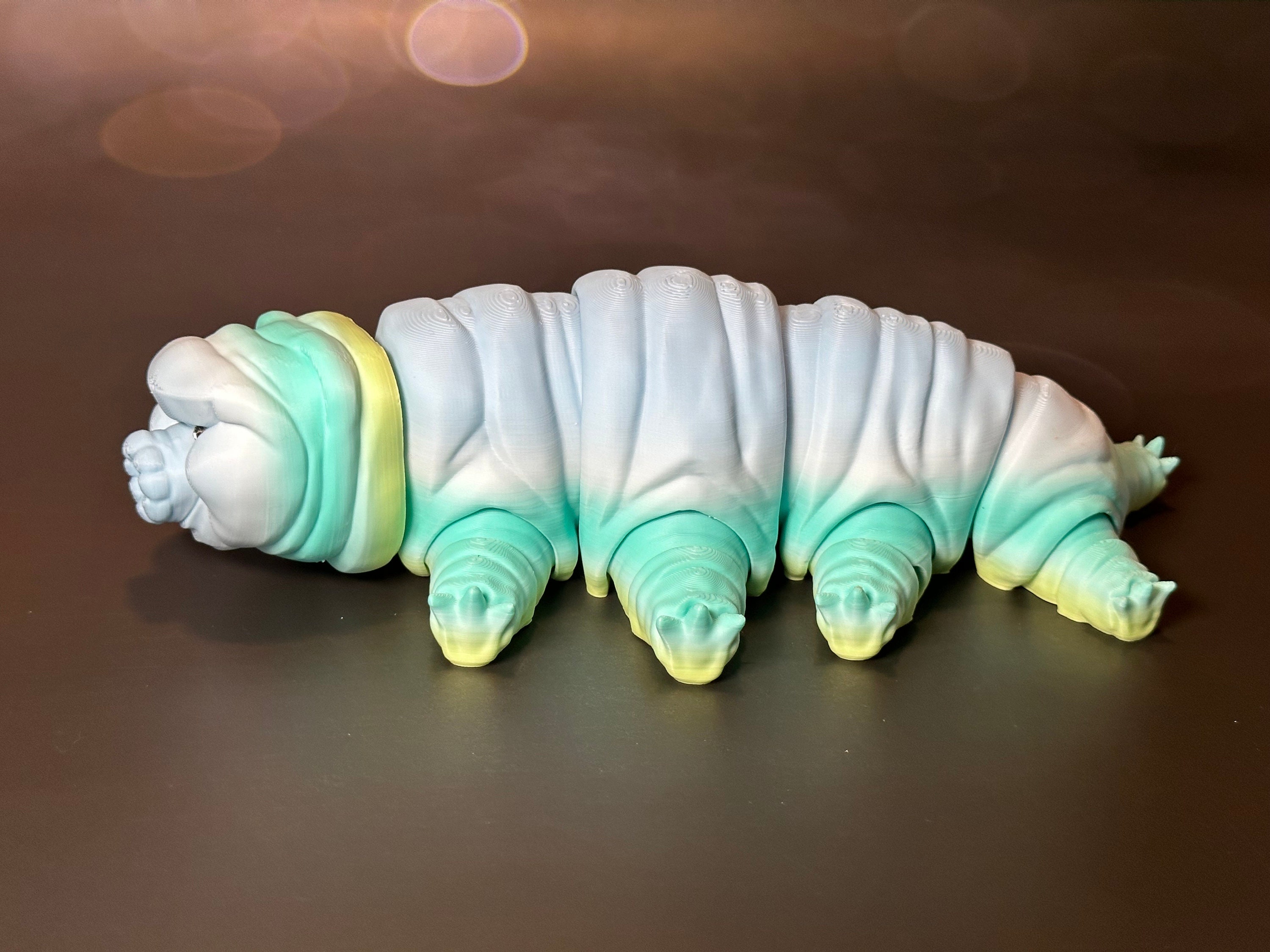 Articulated Tardigrade-cute Flexi Fidget Toy, 3d Printed Water ...