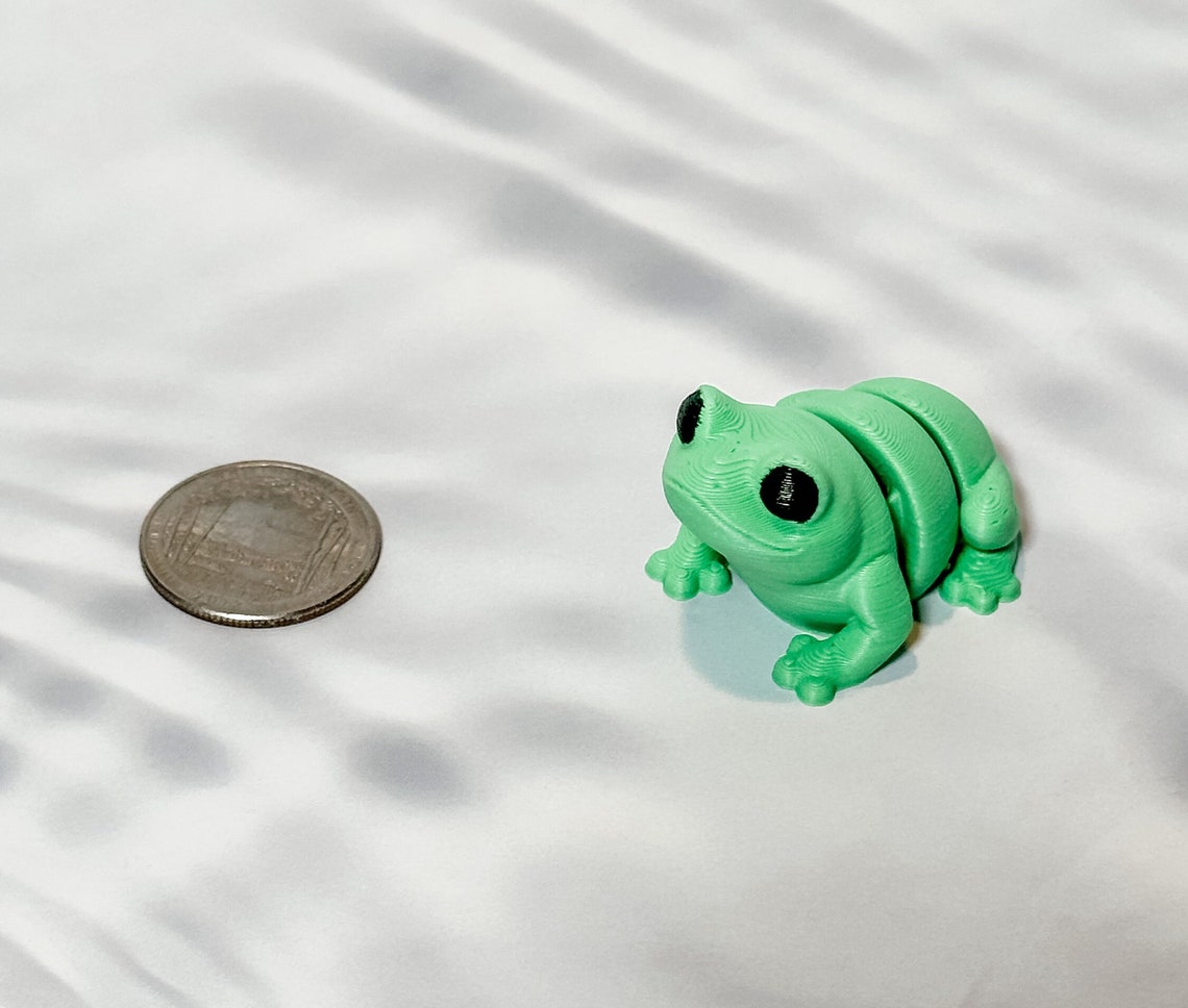 Tiny Frog Fidget Toy Cute Flexi Frog 3d Printed Sensory Toy - Etsy