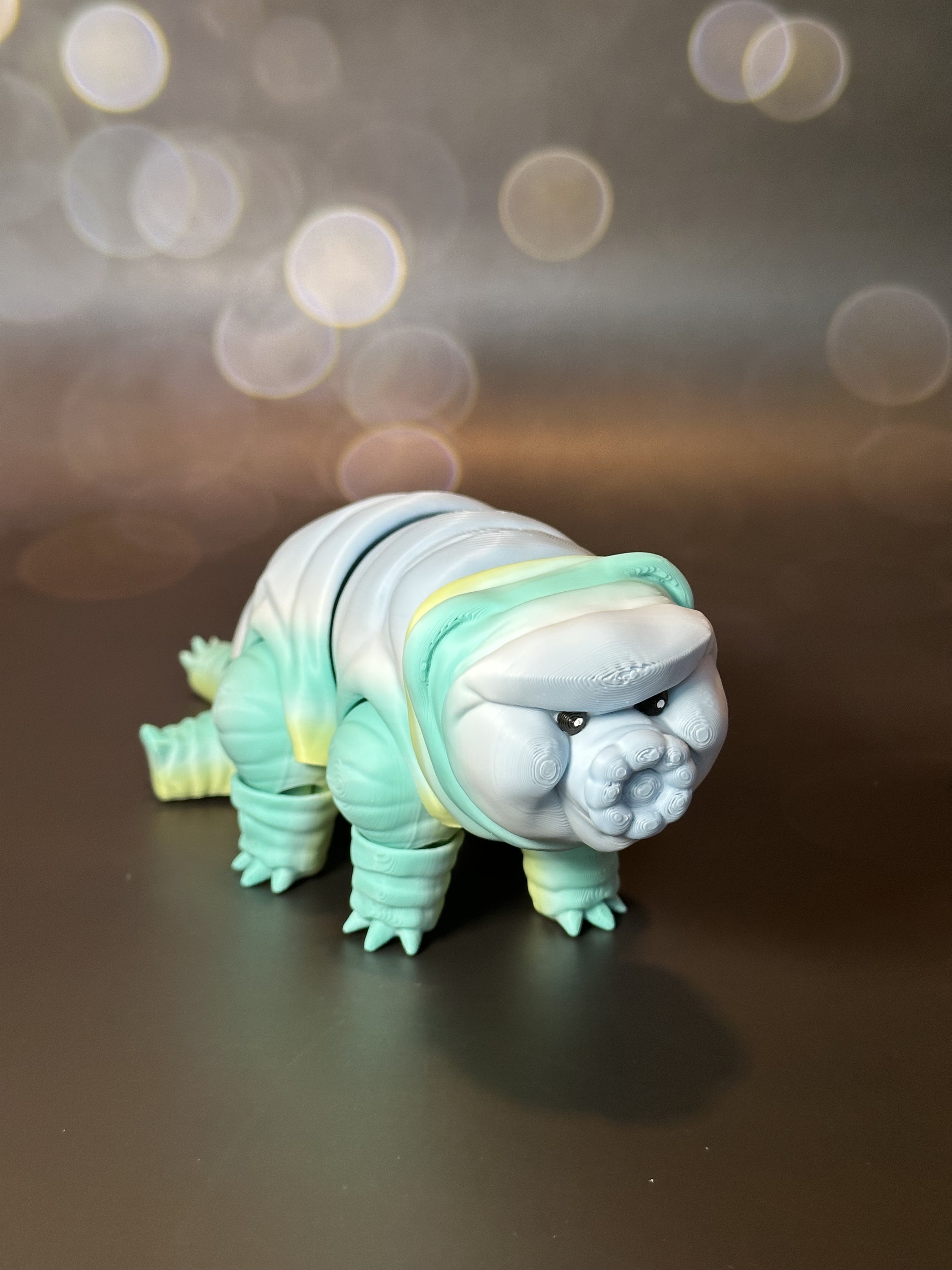 Articulated Tardigrade-cute Flexi Fidget Toy, 3d Printed Water ...