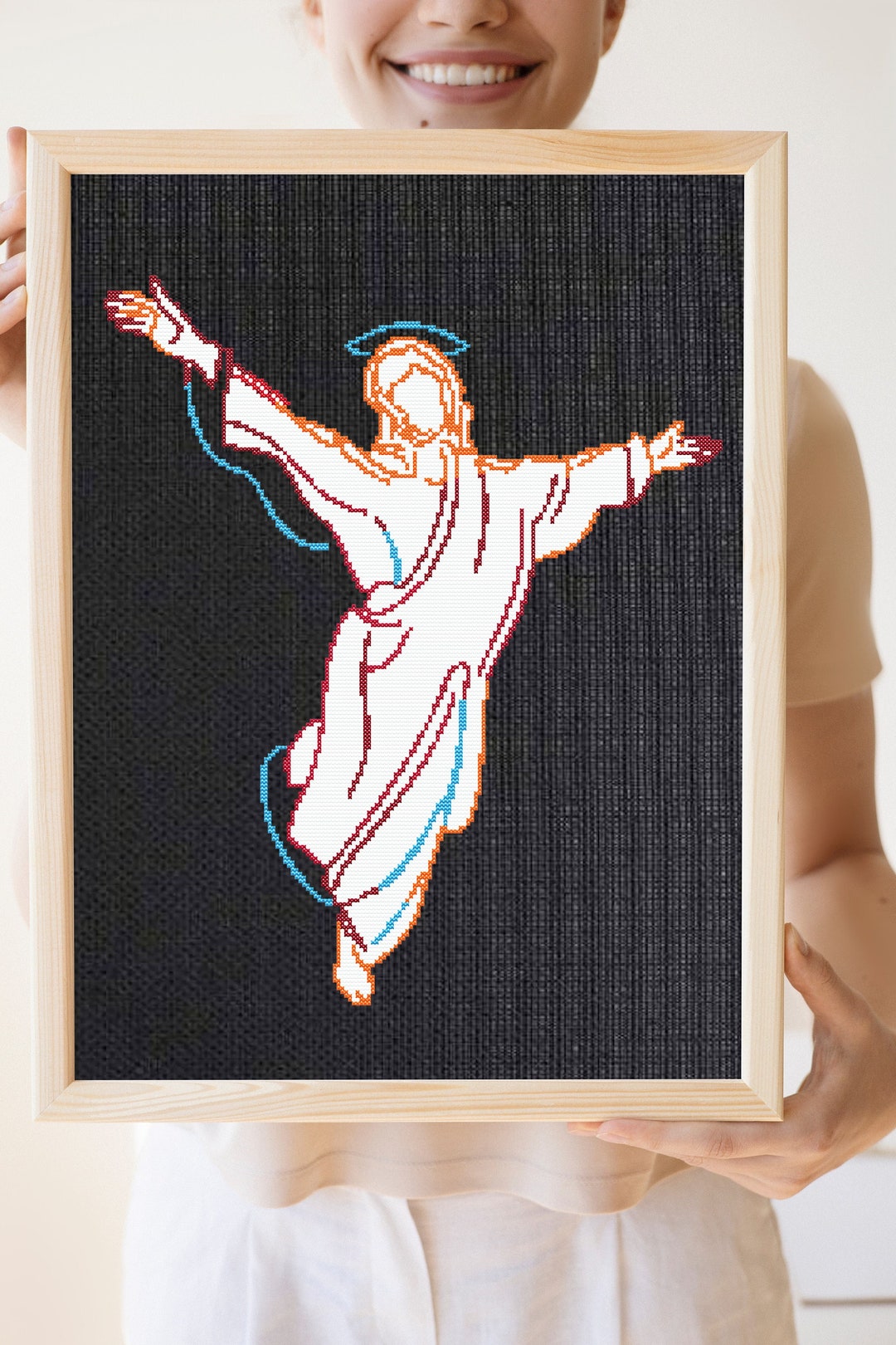 Christmas Ornament, Risen Christ Pattern Line Art: Masterpiece for ...