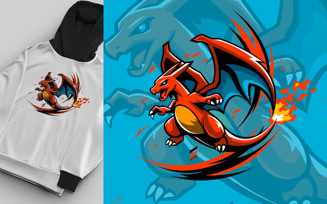 Charizard | Vector | SVG Layered | PNG | Ai Editable | Digital File - Etsy