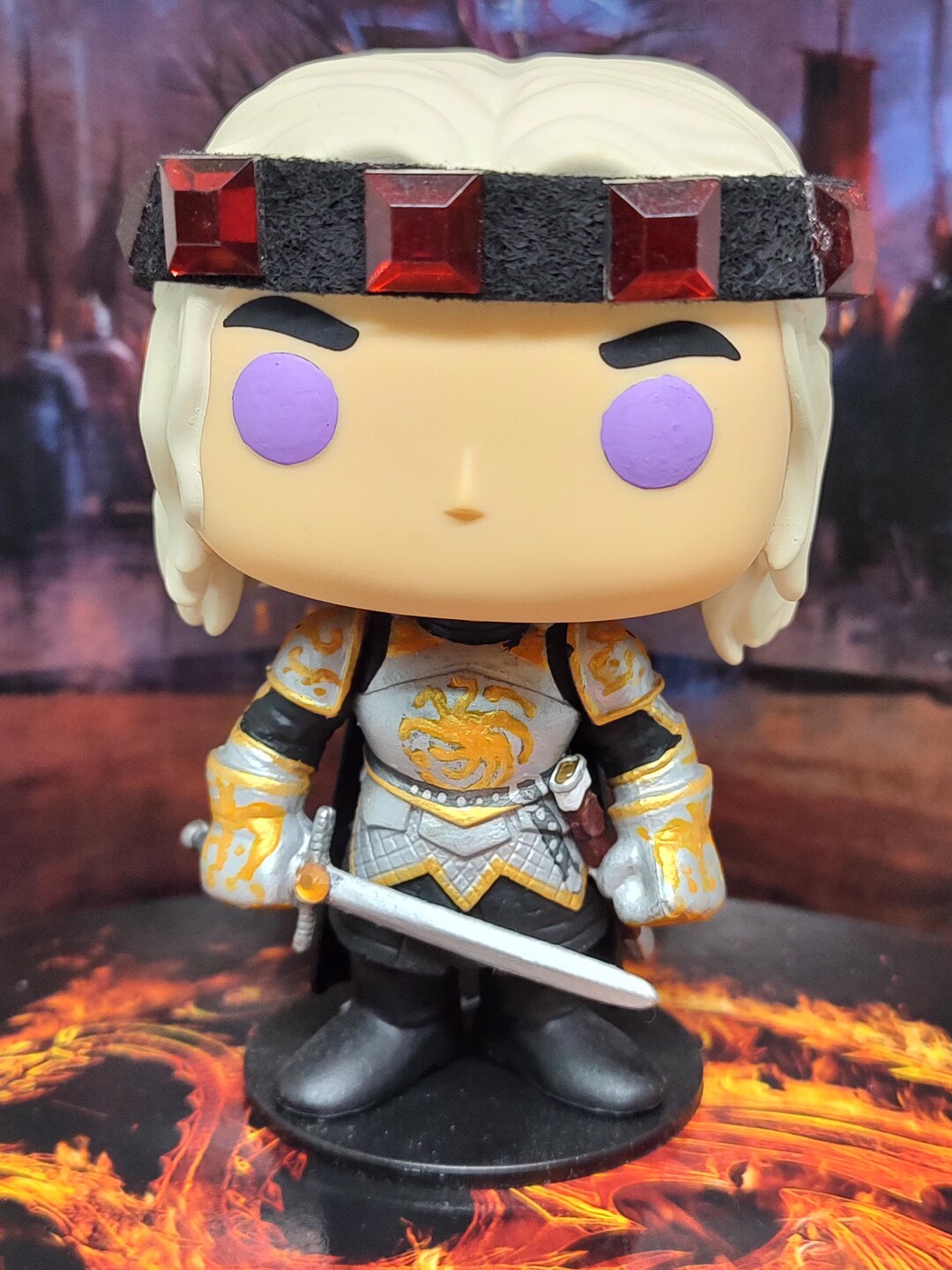 Custom Pop of King Daeron I Targaryen Aka "daemon the Young Dragon". - Etsy