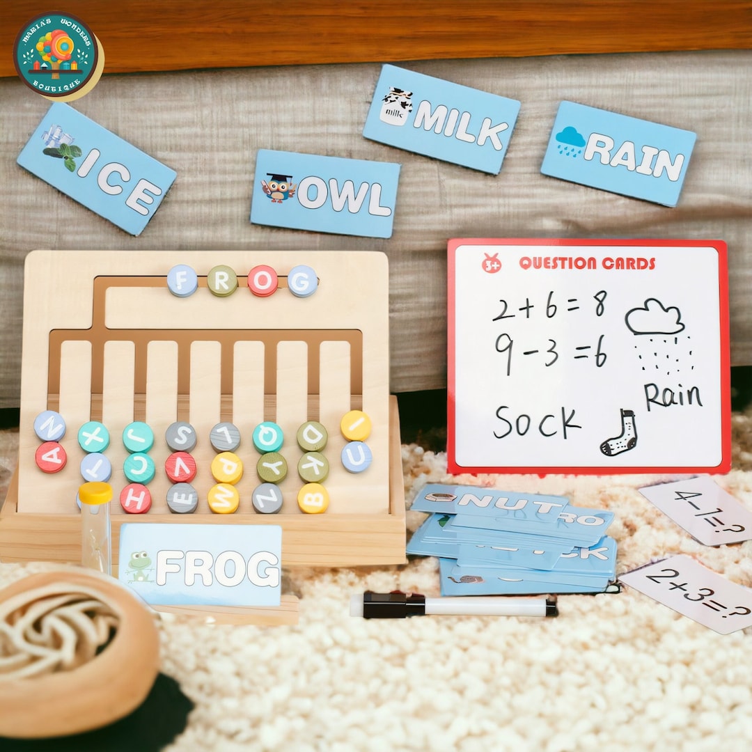 Montessori Alphabet Board Name Puzzle Toyswooden Puzzle - Etsy