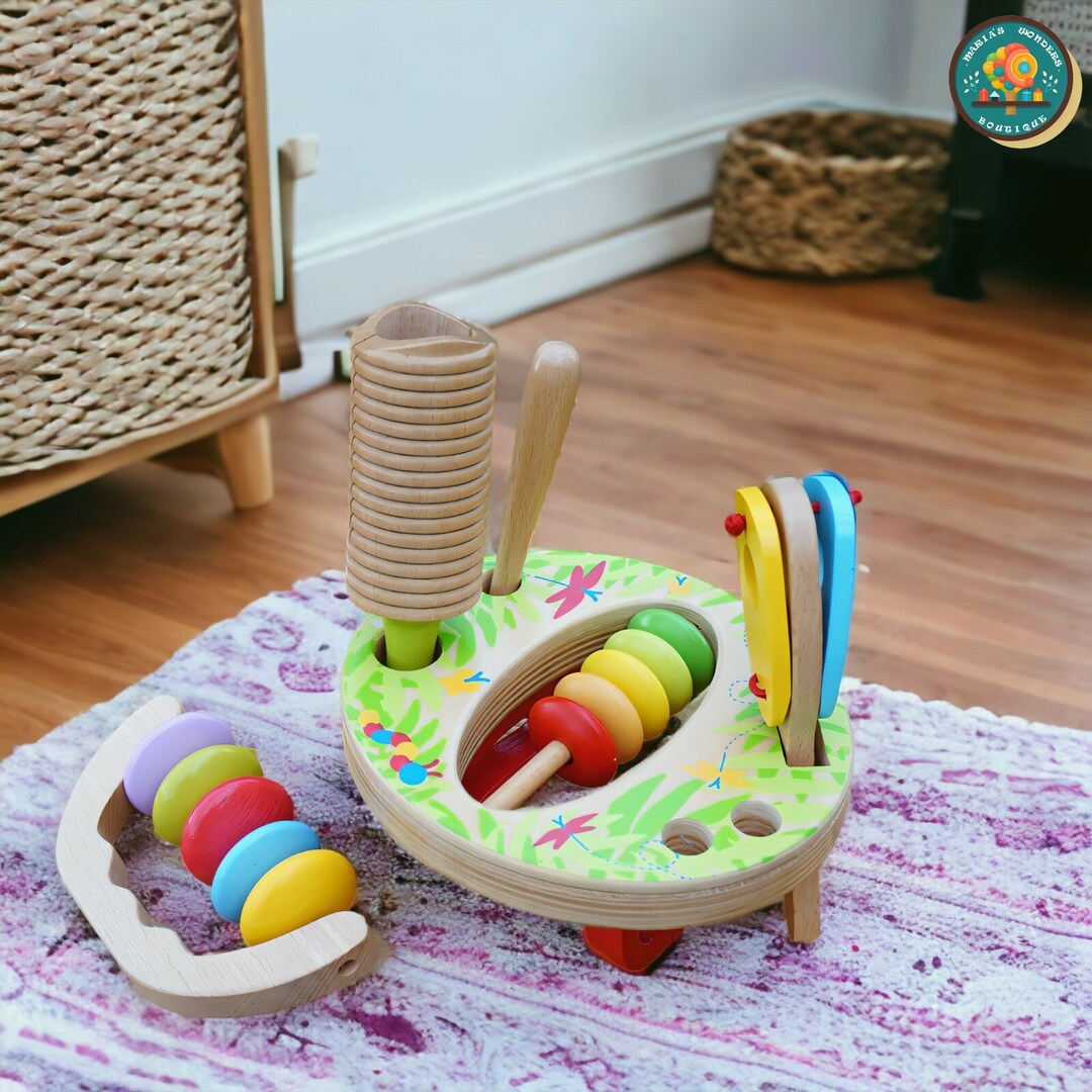 Montessori Music Toy Set Montessori Shaker Toy Set Wooden - Etsy