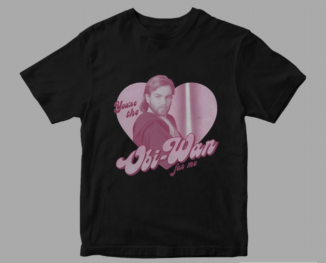 Star Wars Valentine's Obi-wan for Me Heart Portrait - Etsy