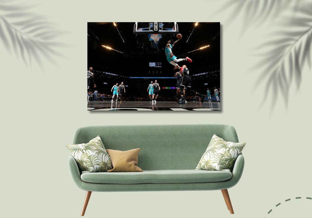 Ja Morant Dunk Canvas Wall Art Ja Morant Memphis Poster Ja - Etsy